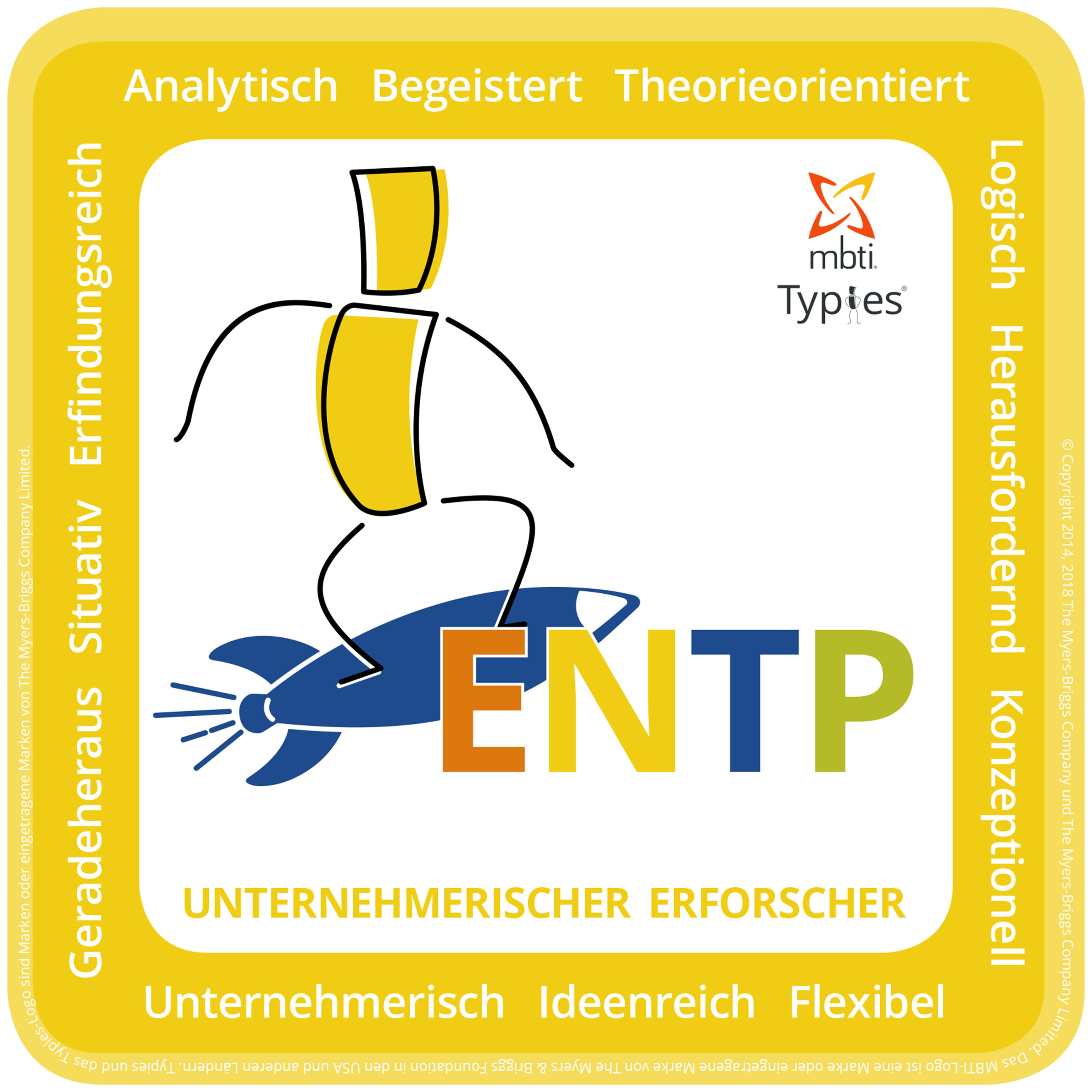 ENTP Persönlichkeitsprofil – Myers Briggs (MBTI) Persönlichkeitstypen